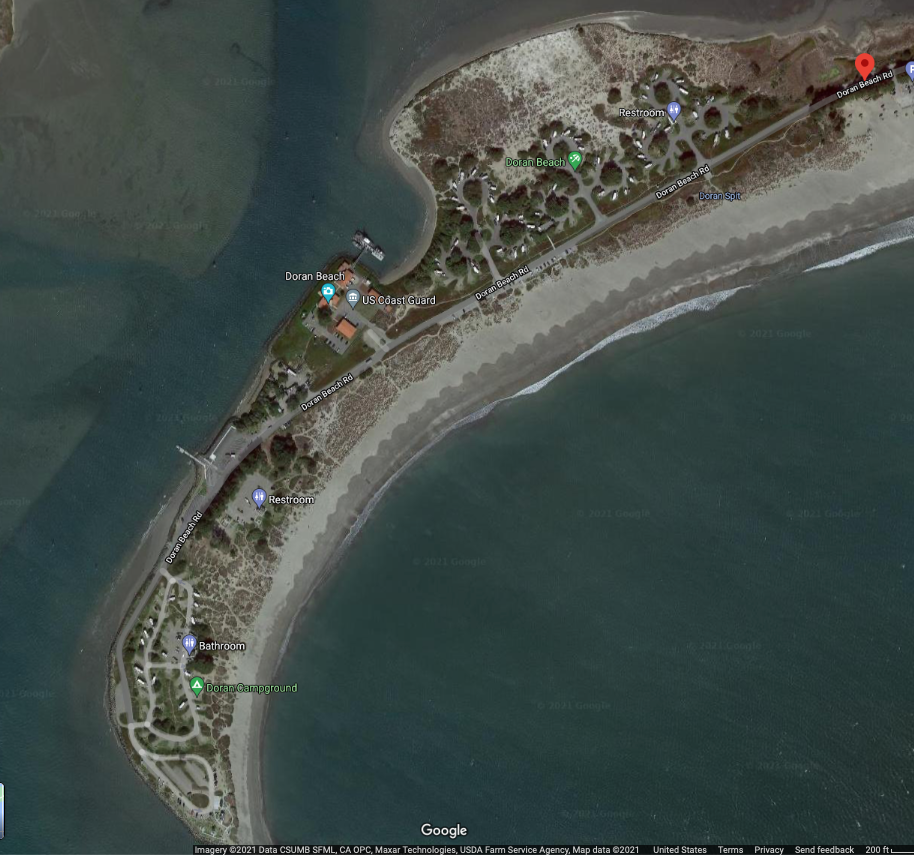 Doran beach campground map – CAMPSITES 4 U